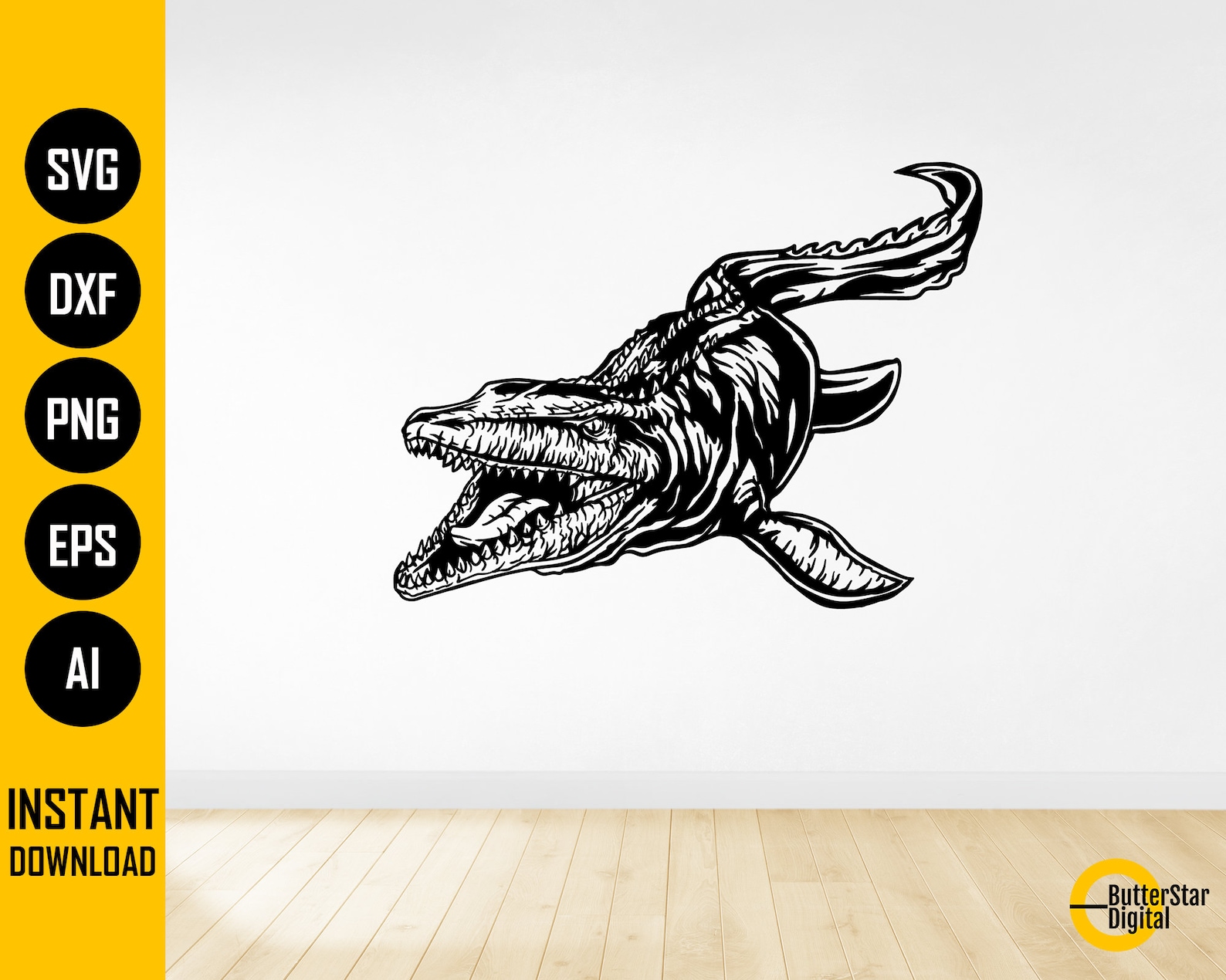 Mosasaurus SVG Water Dinosaur SVG Dino SVG Prehistoric - Etsy