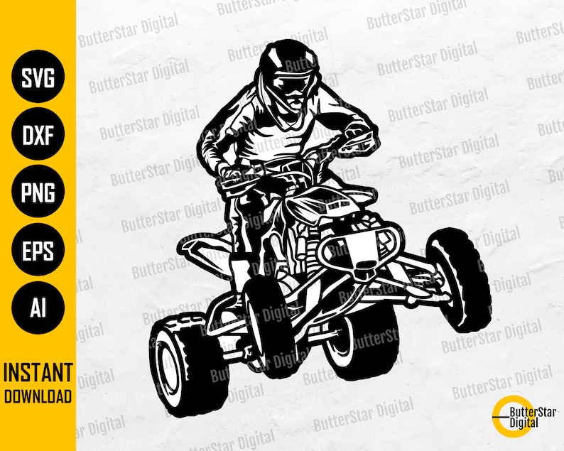 ATV Riding Svg Quad Biking Svg 4x4 Off Road Dirt Mud All | Etsy