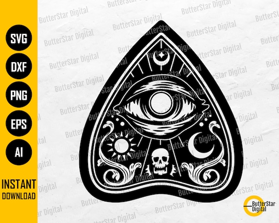 Ouija Planchette Design SVG Ouija Spirit Board Game SVG - Etsy