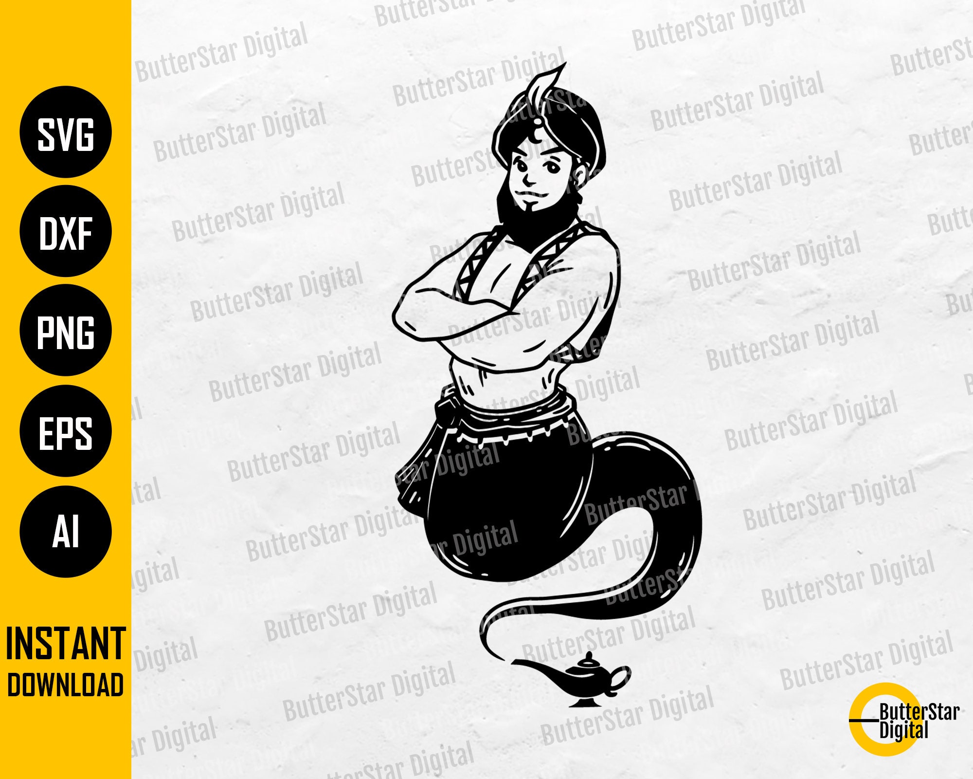 Genie SVG Magic Lamp SVG Magical SVG Your Wish is My | Etsy