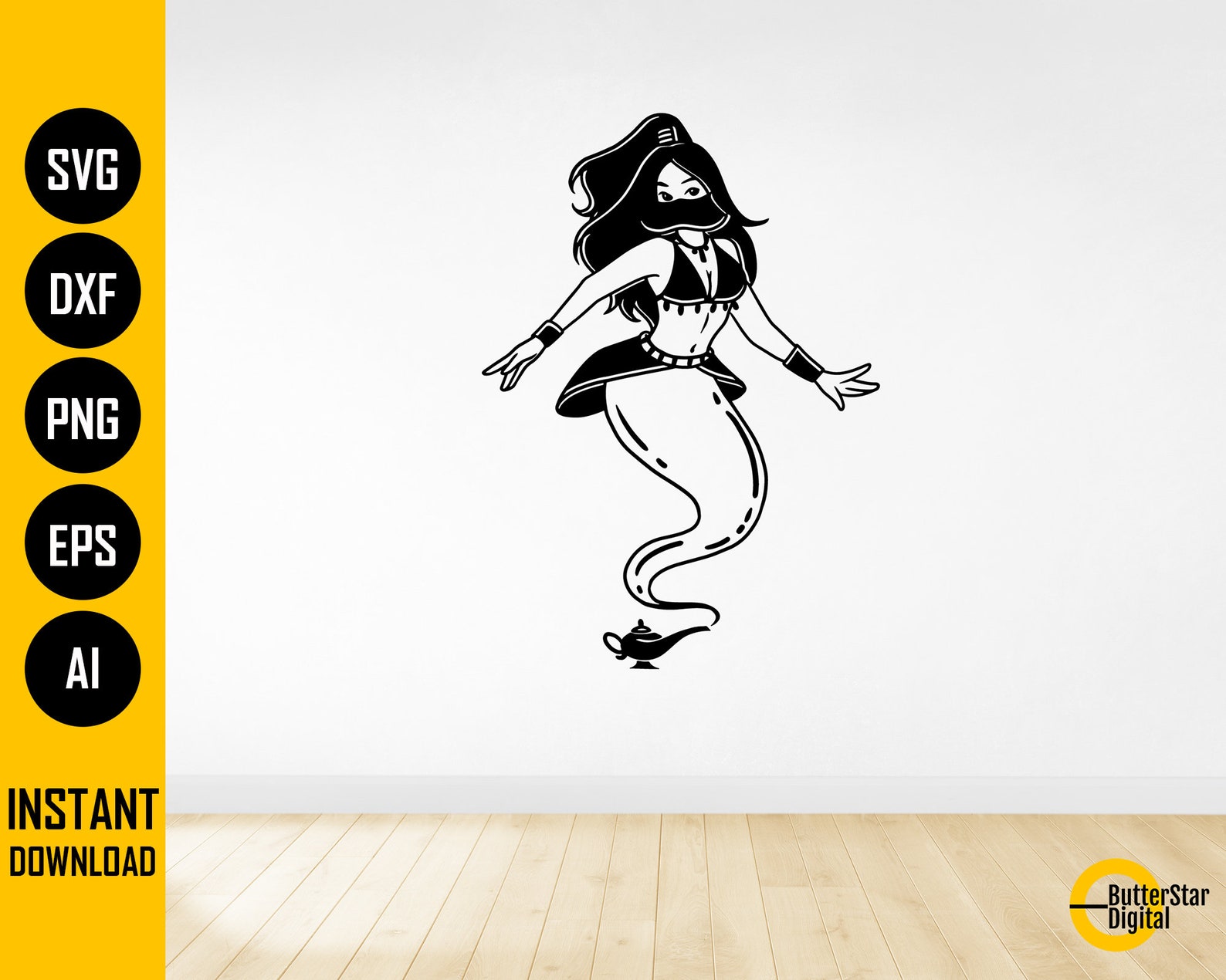 Female Genie SVG Magic Lamp SVG Magical Shirt Decal Wall - Etsy