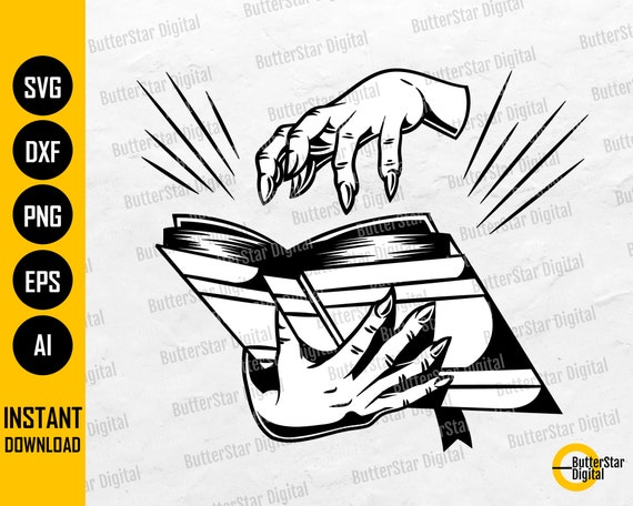 Hands Cast A Spell SVG Spell Book SVG Magical SVG Dark - Etsy