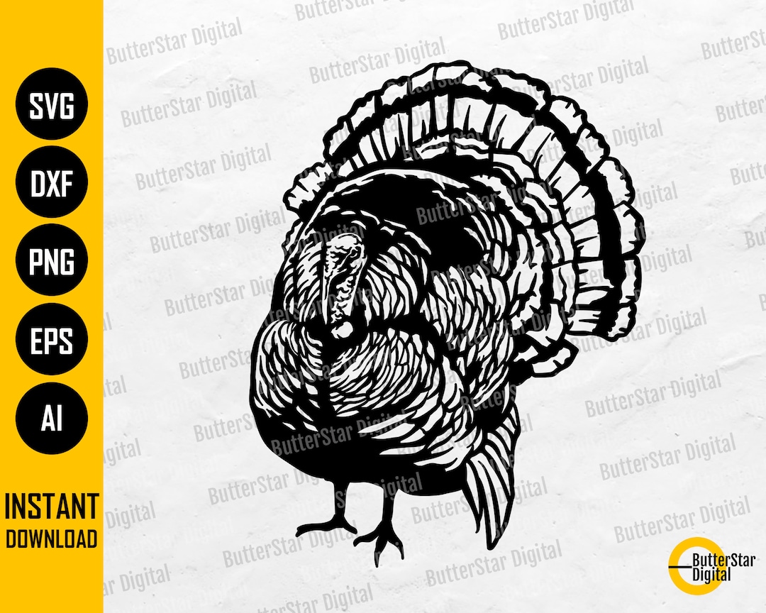 Wild Turkey SVG | Turkey SVG | Turkey Hunter SVG | Hunting Decal ...