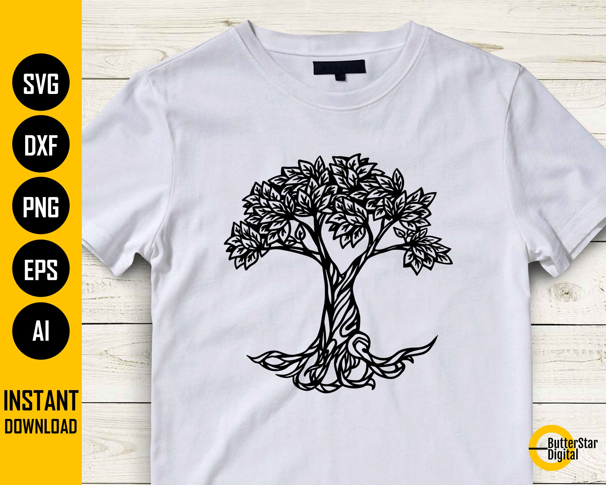 Tree of Life SVG | Celtic SVG | Tree With Roots SVG | Nature Wall Art T ...