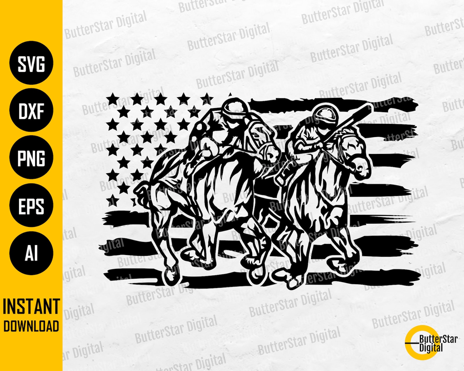 US Horse Race SVG USA Flag Horse Derby Svg Horse Racing - Etsy