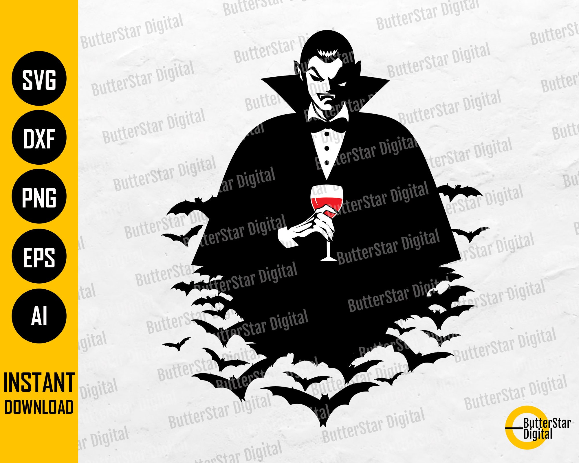 Drácula SVG / Murciélagos vampiros SVG / Halloween Party Decor T-Shirt ...