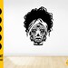 Curly Sugar Skull Woman SVG | Calavera SVG | Catrina SVG | Mexican ...