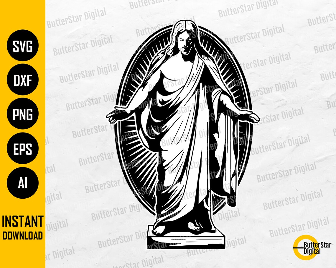 Christus SVG Jesus Christ SVG Religious Christian Decal - Etsy
