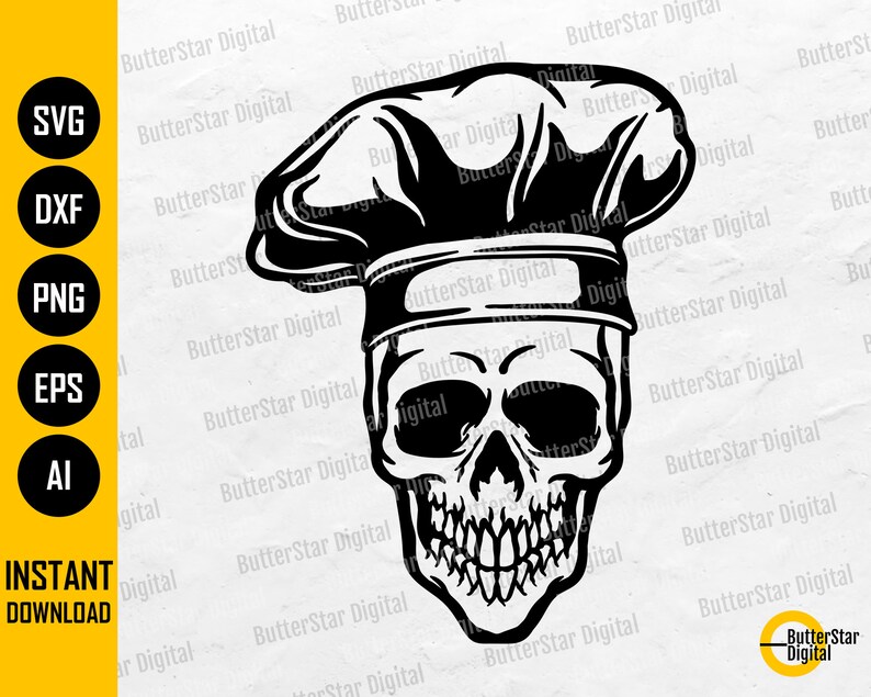 Baker Crossbones SVG | Rolling Pin Bake Cake Pastries Pastry Chef Cook ...