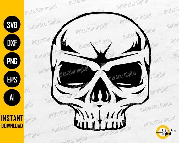 Cool Skull SVG Skeleton SVG Gothic Decal T-shirt Sticker - Etsy