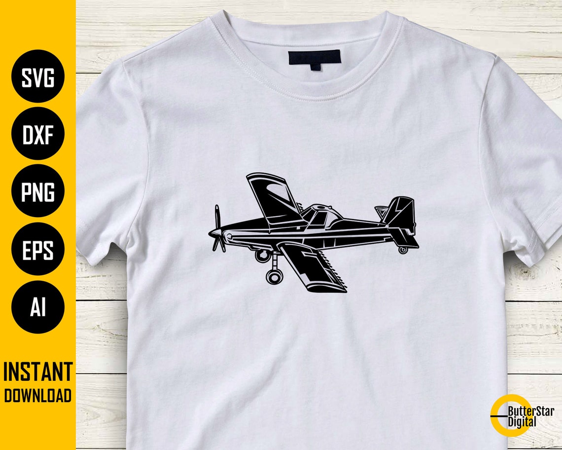 Crop Duster SVG Single Prop Airplane SVG Farming Aircraft | Etsy