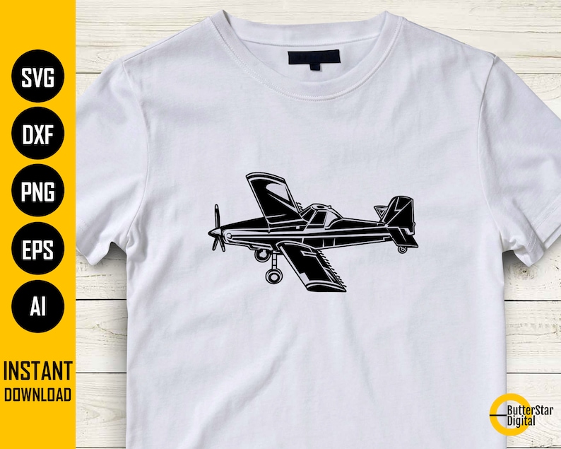 Crop Duster SVG | Single Prop Airplane SVG | Farming Aircraft SVG ...
