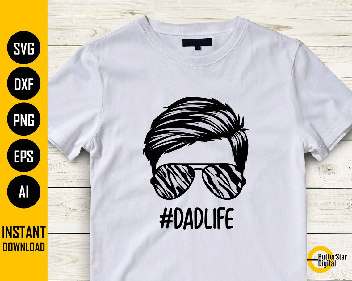 Zebra Dad Life SVG Animal Sunglasses SVG Kidlife SVG - Etsy
