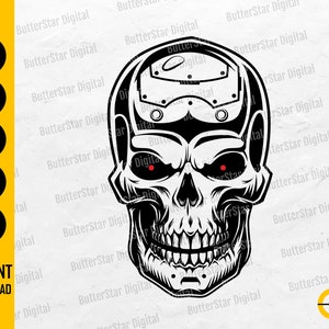 Metal Skull SVG | Skeleton SVG | Gothic Decal T-shirt Sticker Graphics ...
