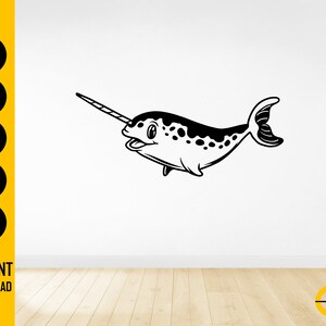 Cute Narwhal SVG | Swim Swimming Water Summer Island Dive Sea Ocean ...