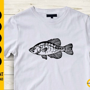 Crappie Fish SVG | Panfish Fishing SVG | Angling SVG | Fish Decals ...