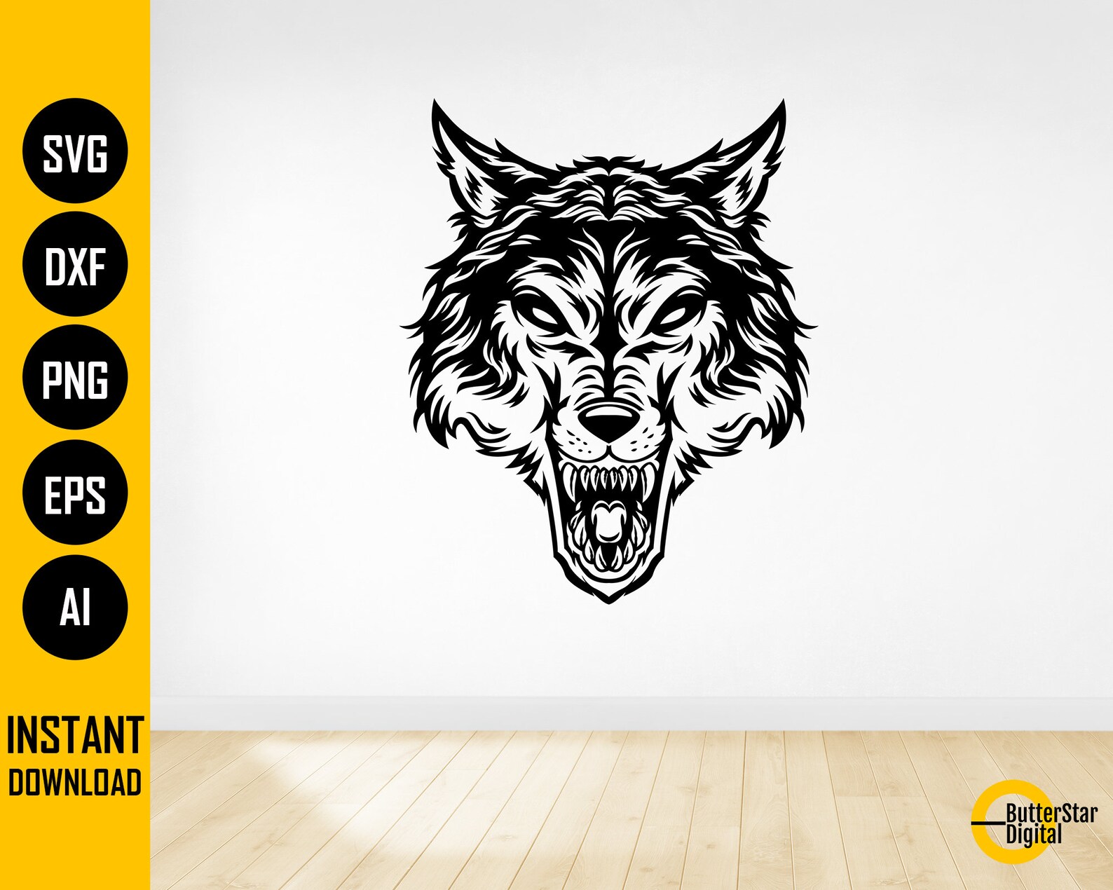 Wolf Head SVG Wolf Pack SVG Husky Dog Forest Woods - Etsy