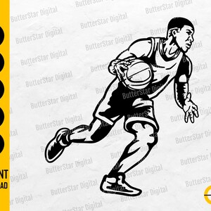 Dribbling Basketball Player SVG | Sport Game Dunk Shoot Jam Slam ...