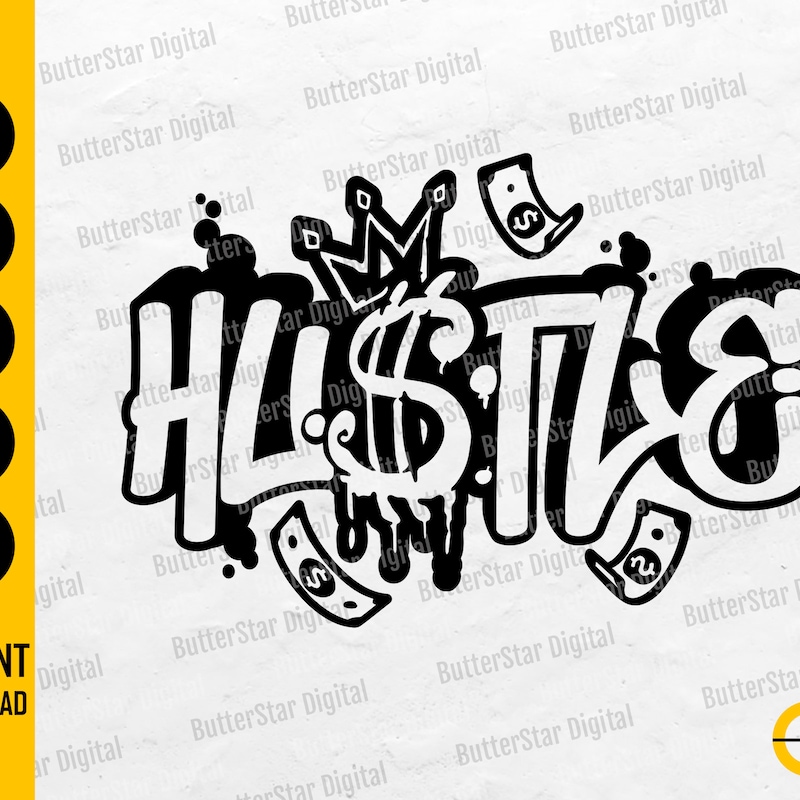 Hustle Svg - Etsy