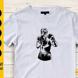 Fighter SVG | Kickboxer SVG | Fighting T-shirt Stencil Vinyl Graphics ...