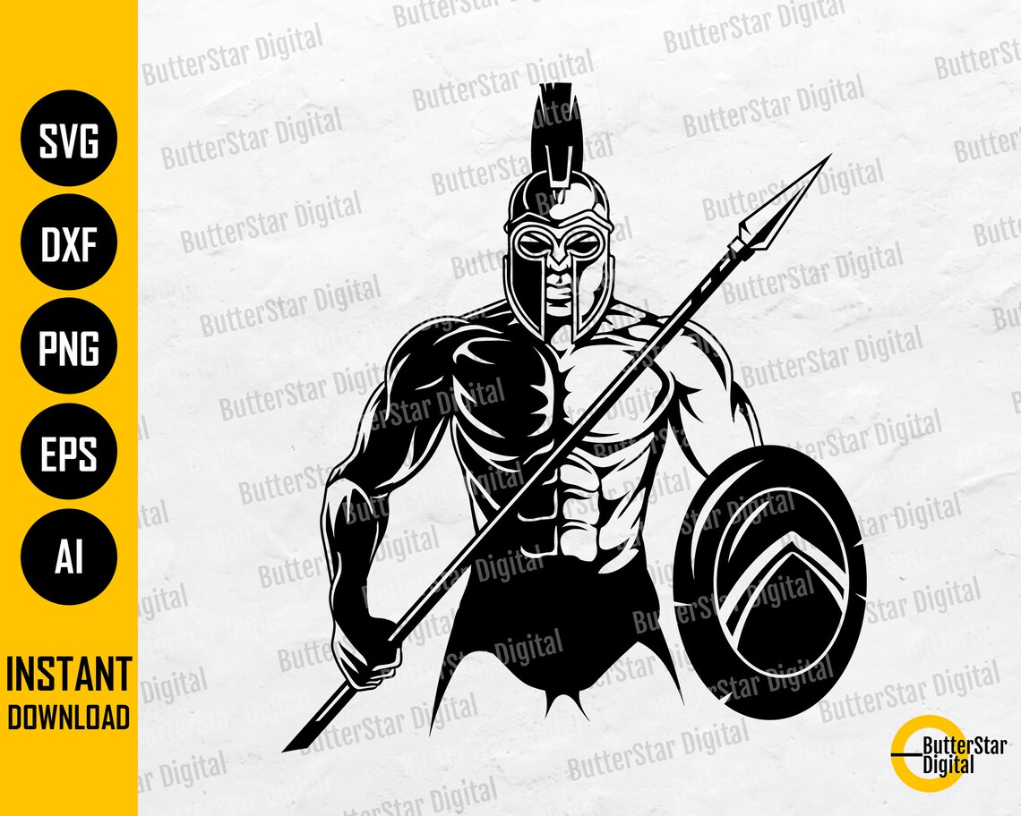 Spartan SVG Gladiator SVG War Battle Soldier Fight Combat - Etsy