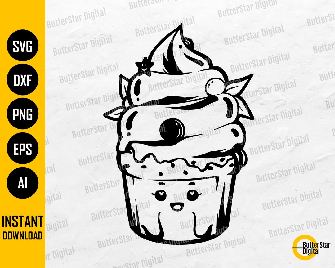 Cute Cupcake SVG | Muffin SVG | Bake Cake Pastries Pastry Bakery Oven ...