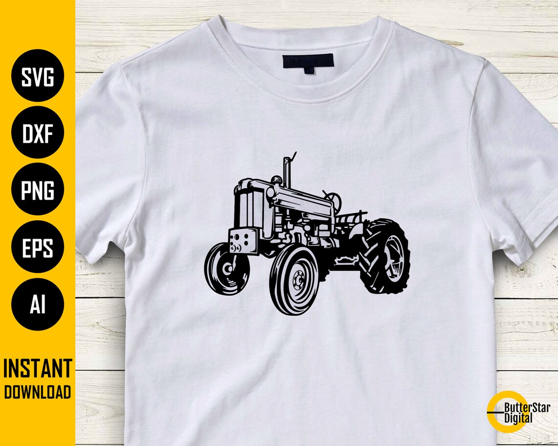 Farm Tractor SVG Farming SVG Farm Farmer Decal Graphics - Etsy