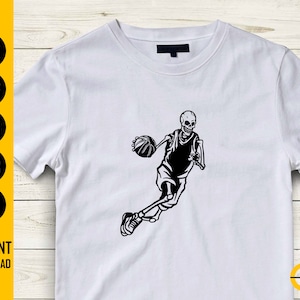 Skeleton Dribbling Basketball SVG | Sport Game Dunk Shoot Jam Slam Play ...