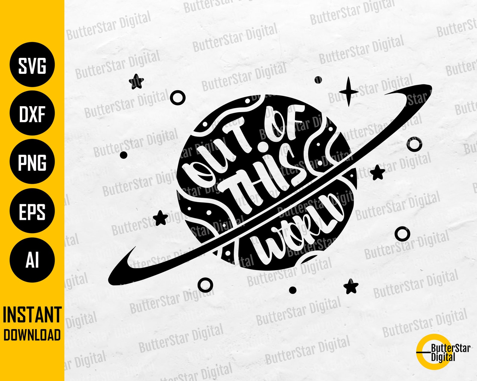 Out of This World SVG | Outer Space SVG | Saturn SVG | Cosmic Decal T ...