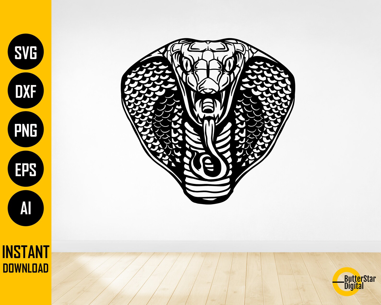 Cobra SVG Snake SVG Serpent SVG Slither Poison Venom - Etsy