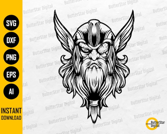 Odin SVG / Viking God SVG / Norse Mythology T-Shirt Decals CNC - Etsy ...