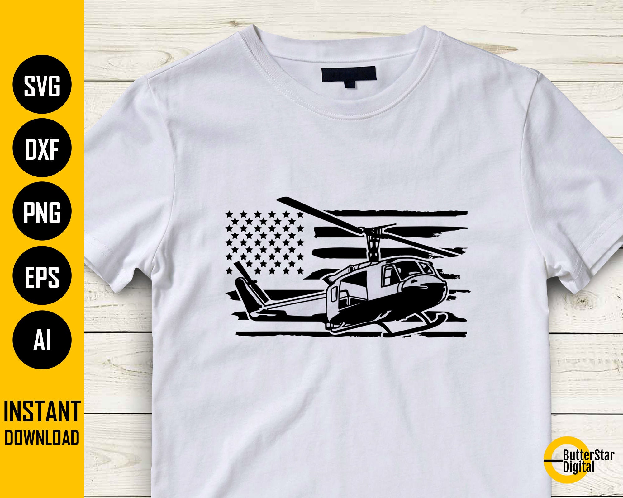 American Helicopter SVG US Army SVG Military Shirt Decal - Etsy