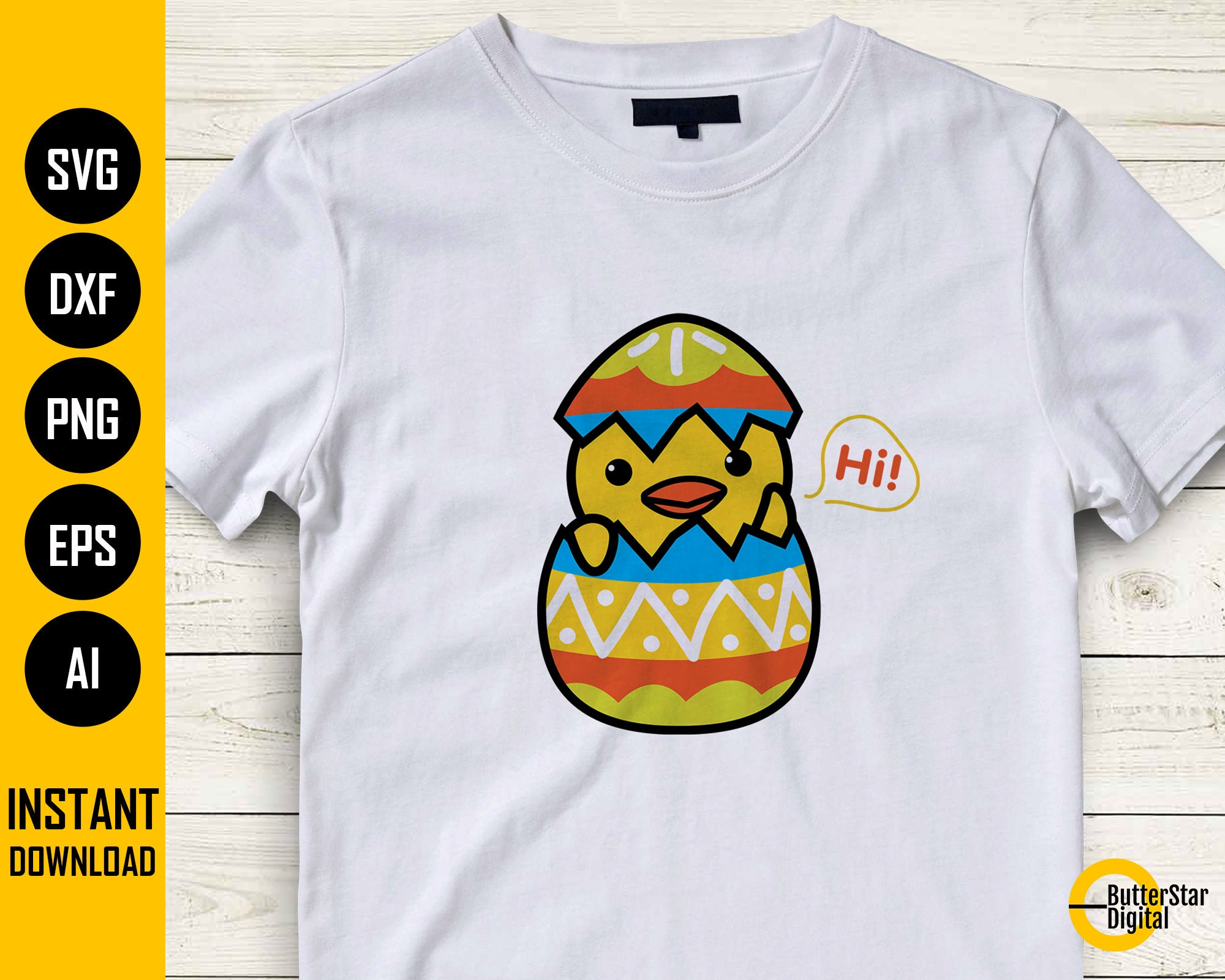 Easter Chick PNG | Easter Egg PNG | Cute Spring Decal Shirt Sticker ...