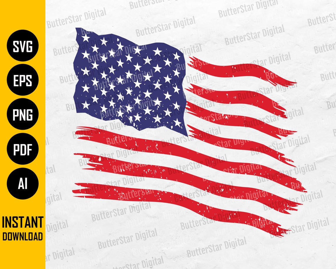 American Flag BUNDLE SVG United States of America Stars and - Etsy