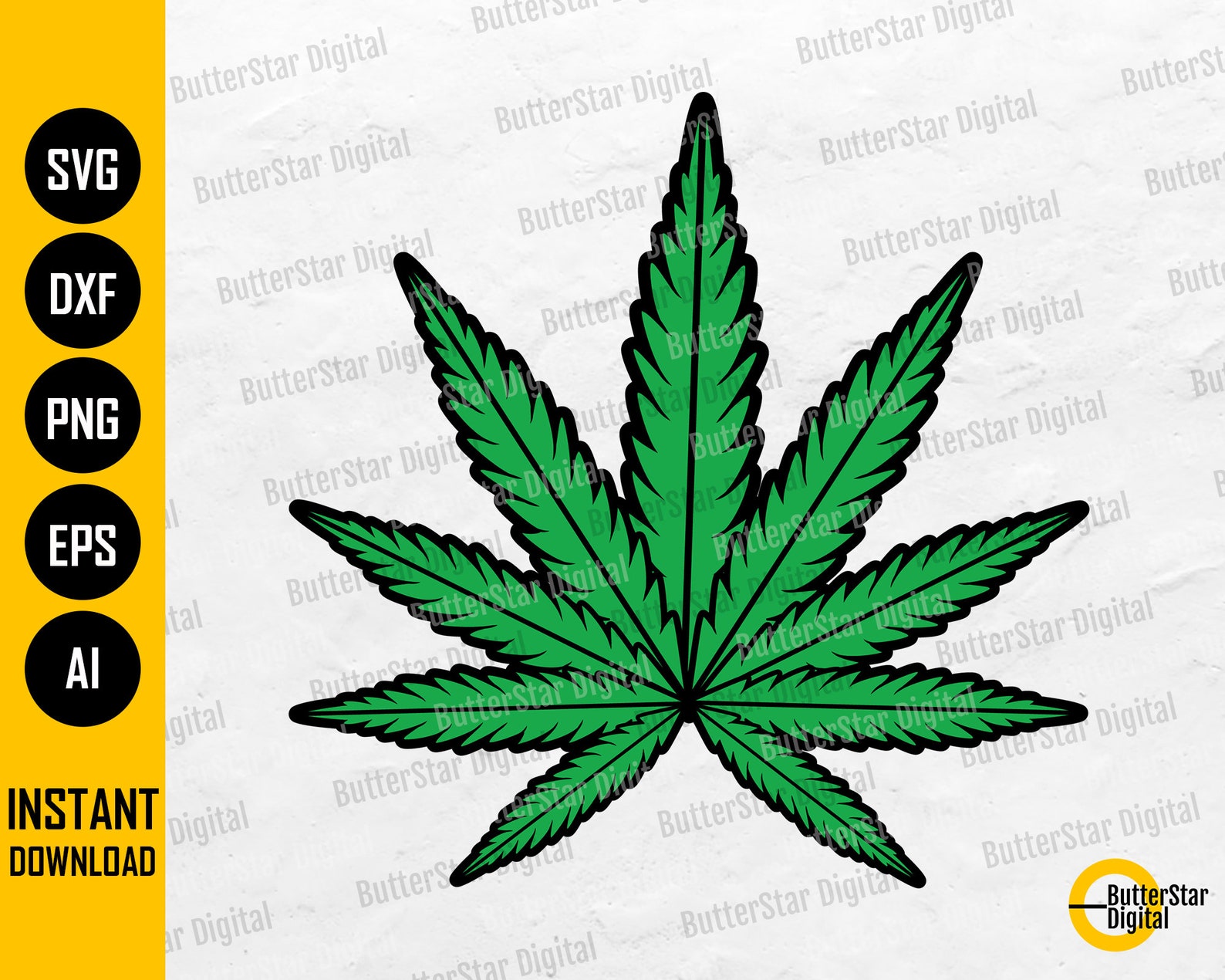 Cannabis Leaf SVG Marijuana Leaves SVG 420 Pot Weed Dope - Etsy