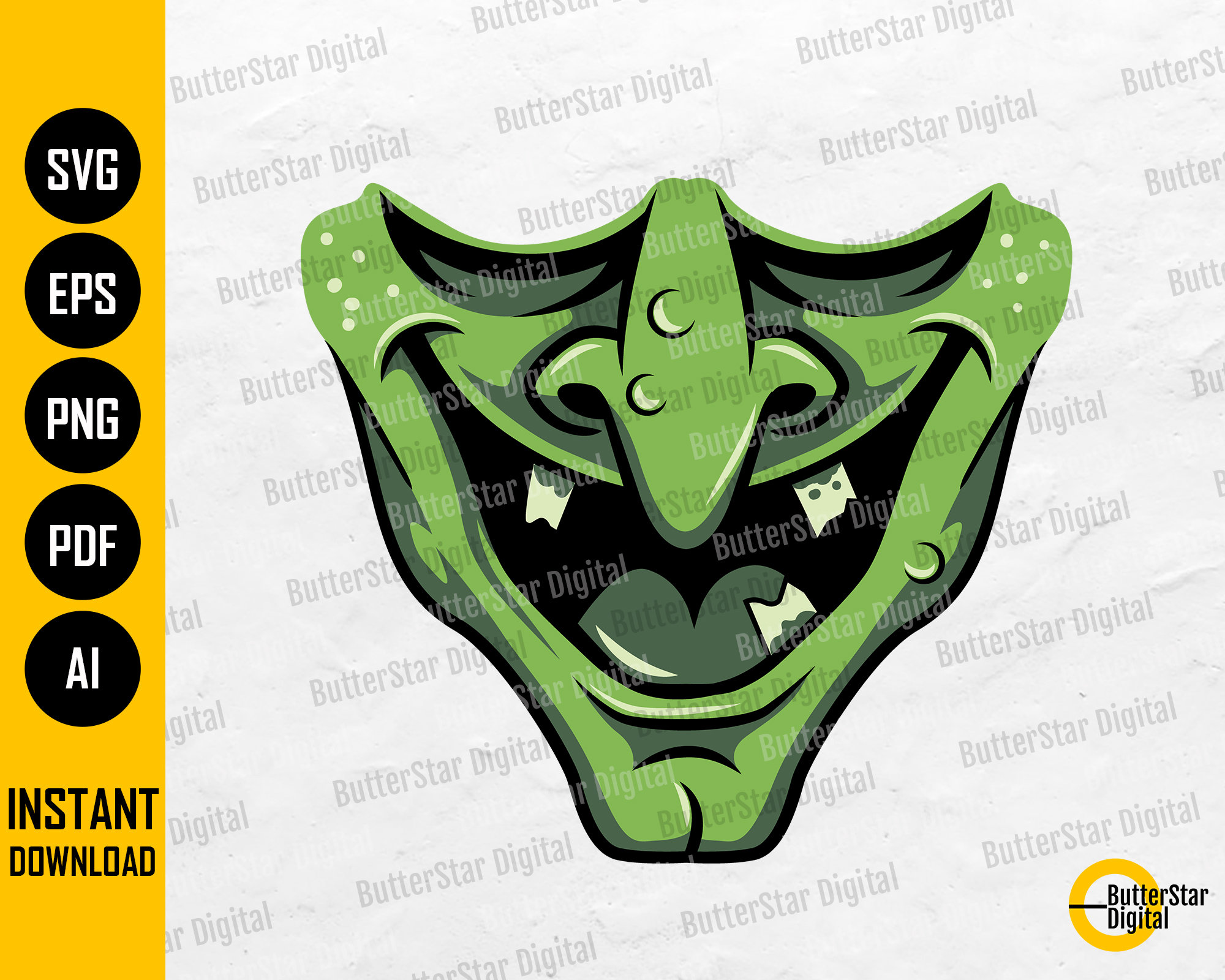 Wicked Witch Face Mask SVG Halloween Facemask Monster - Etsy