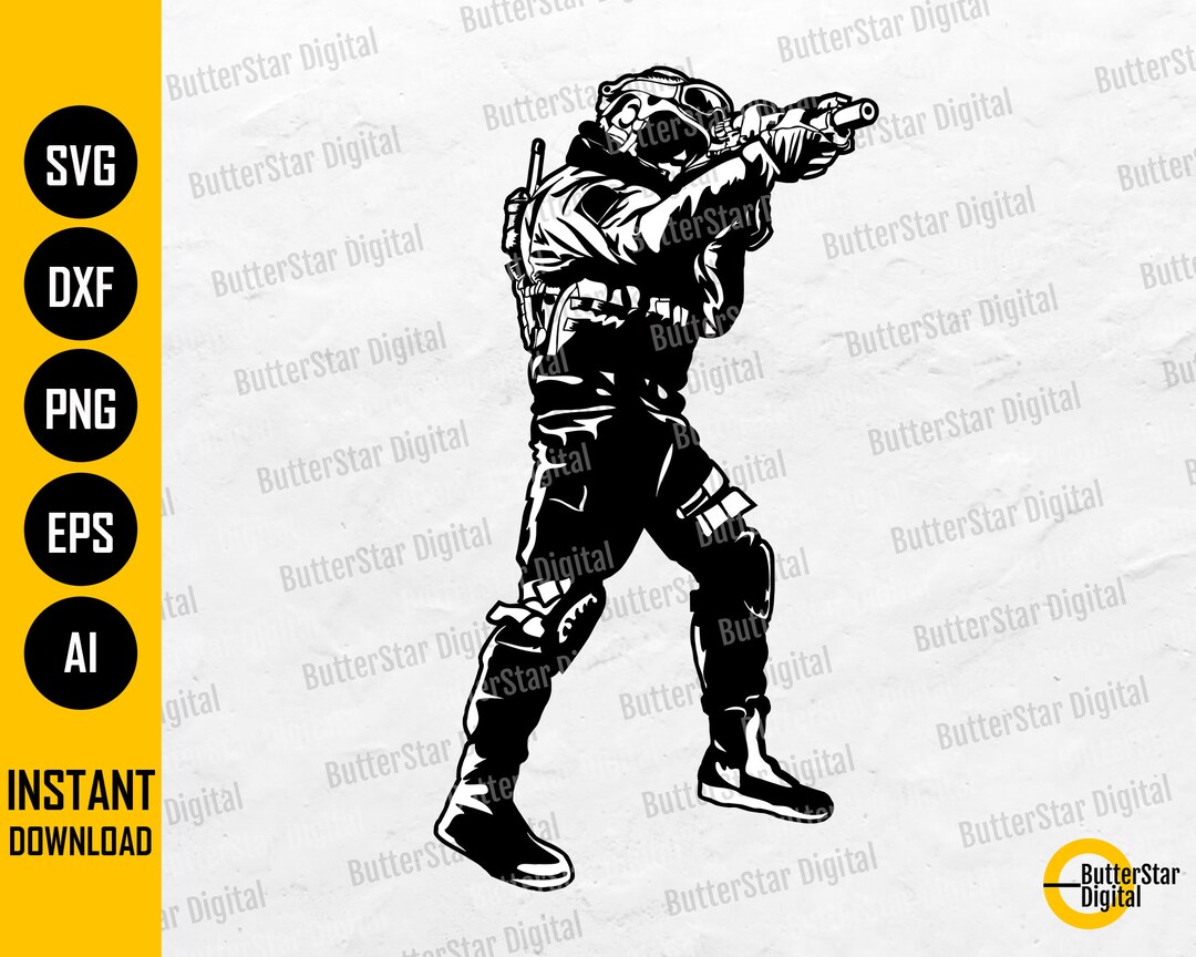 Soldier SVG Military SVG Army SVG War Hero Veteran Gun Rifle Cricut ...