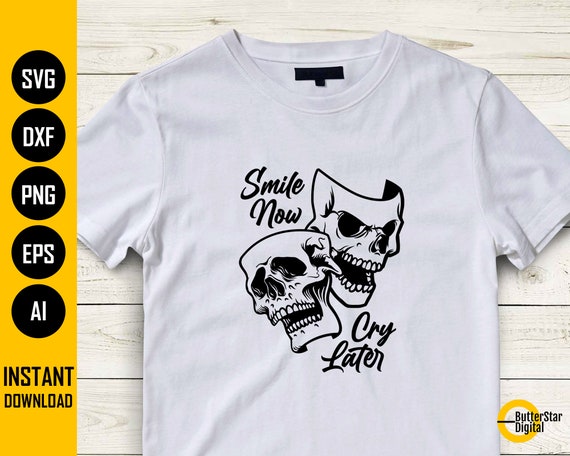 Laugh Now Cry Later Skull Mask