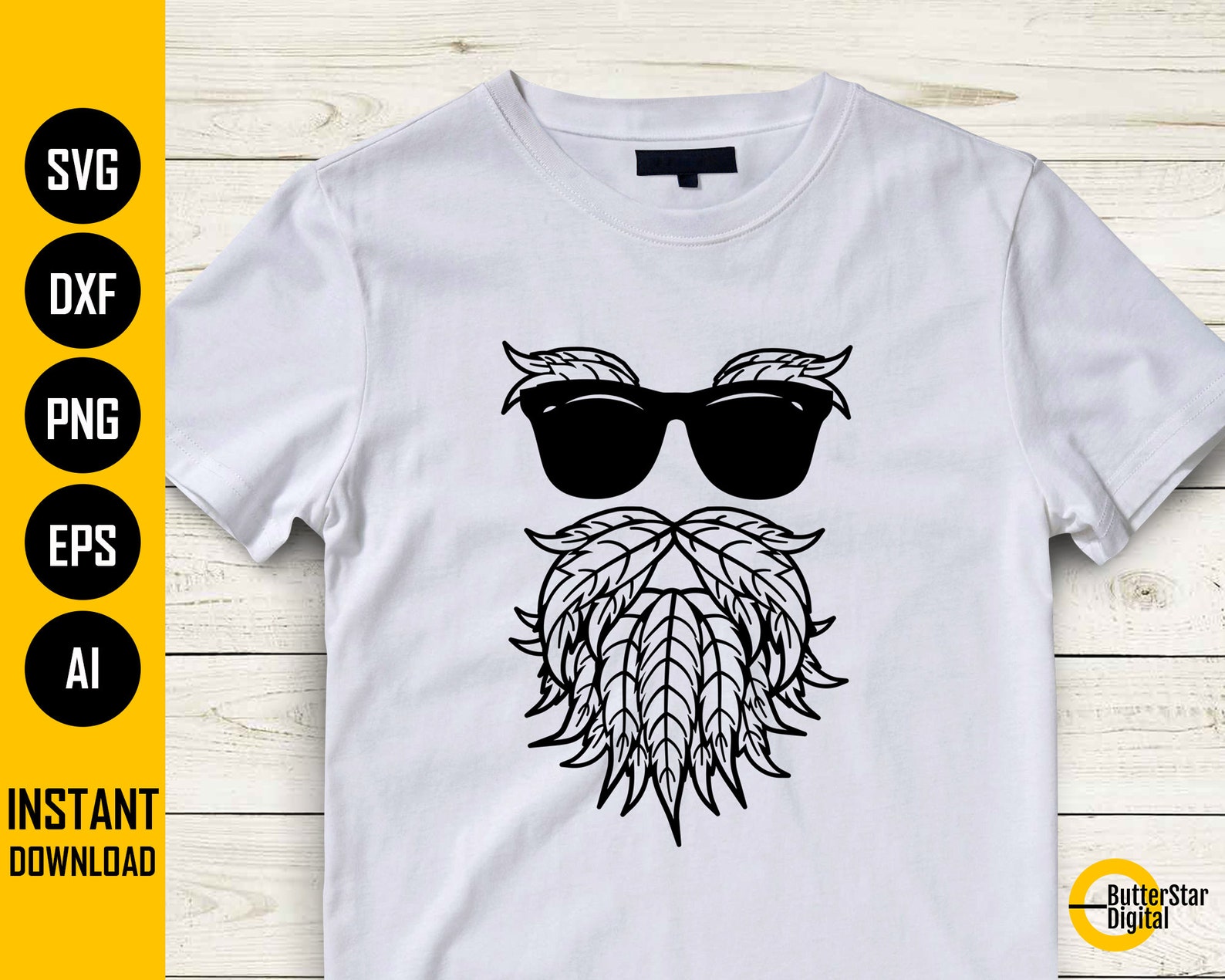 Marijuana Beard SVG Bearded Pot Head SVG Hemp Hash Ganja - Etsy