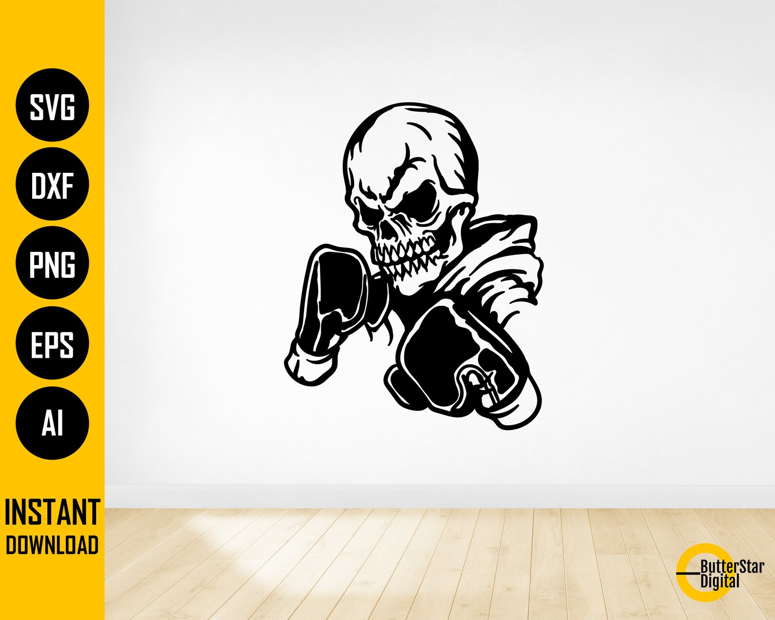 Boxing Skeleton SVG Skull Boxer SVG Sports Knockout | Etsy