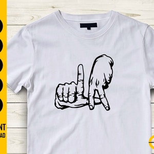 LA Svg | Los Angeles Hand Sign SVG | Hand Gesture SVG | Cricut Cut File ...