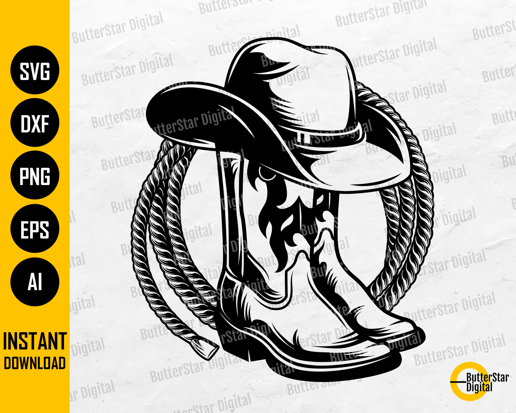 Botas Rodeo SVG / Lazo SVG / Cowboy SVG / Western Decals - Etsy México