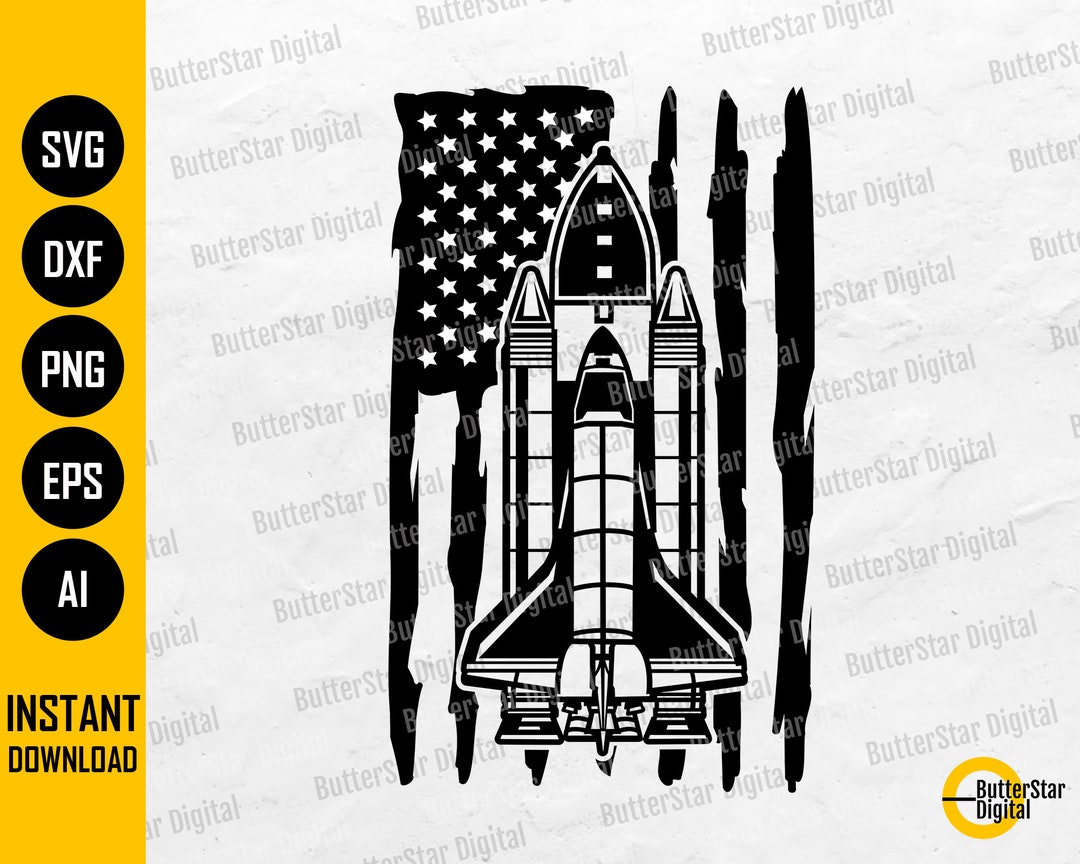 US Space Shuttle Rocket SVG | Spacecraft SVG | Astronomy T-shirt Decals ...