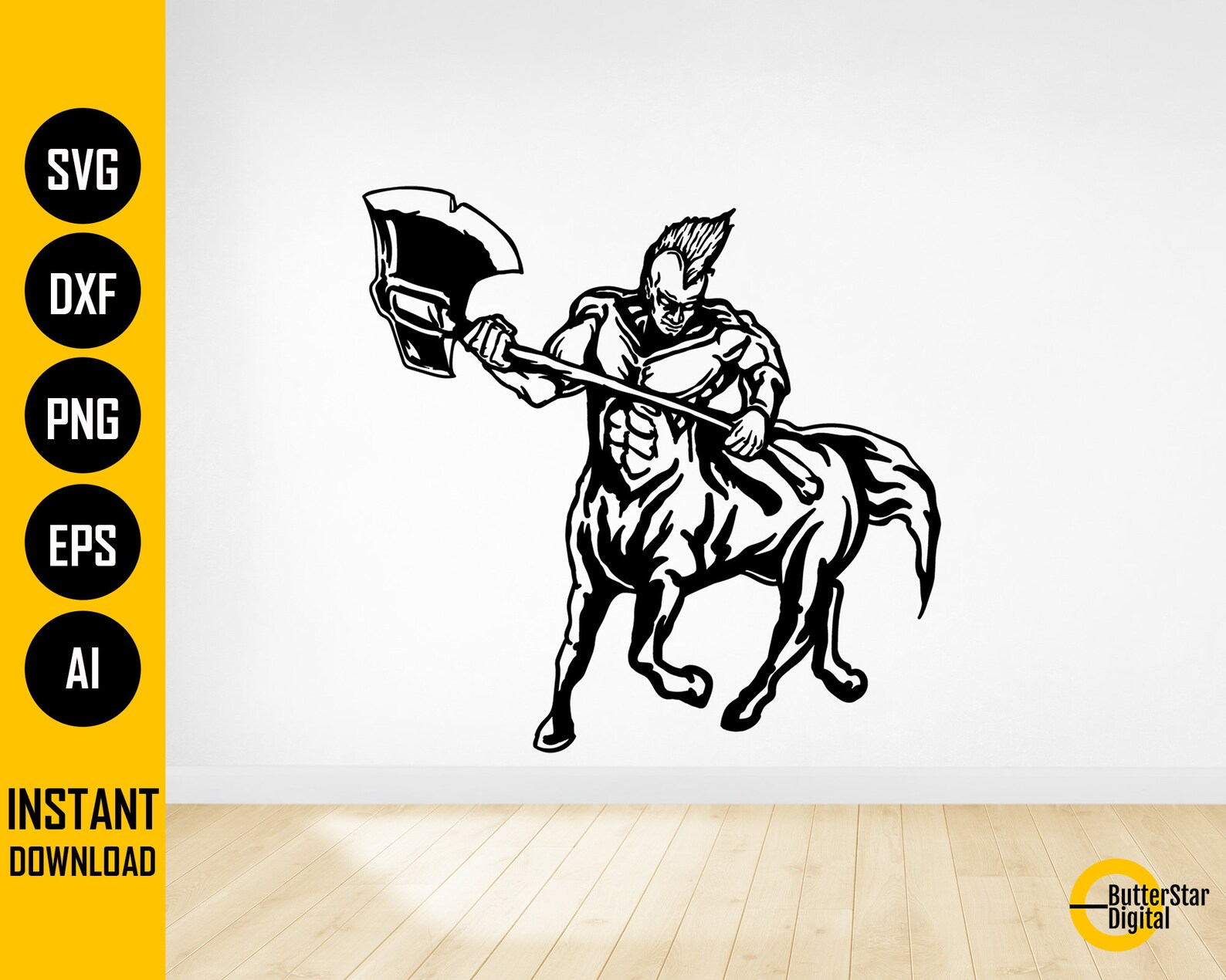 Centaur With Axe SVG Sagittarius SVG Mythical Creature SVG - Etsy