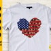 USA Flag Heart SVG | America SVG | Love for Country | Patriotic T-shirt ...