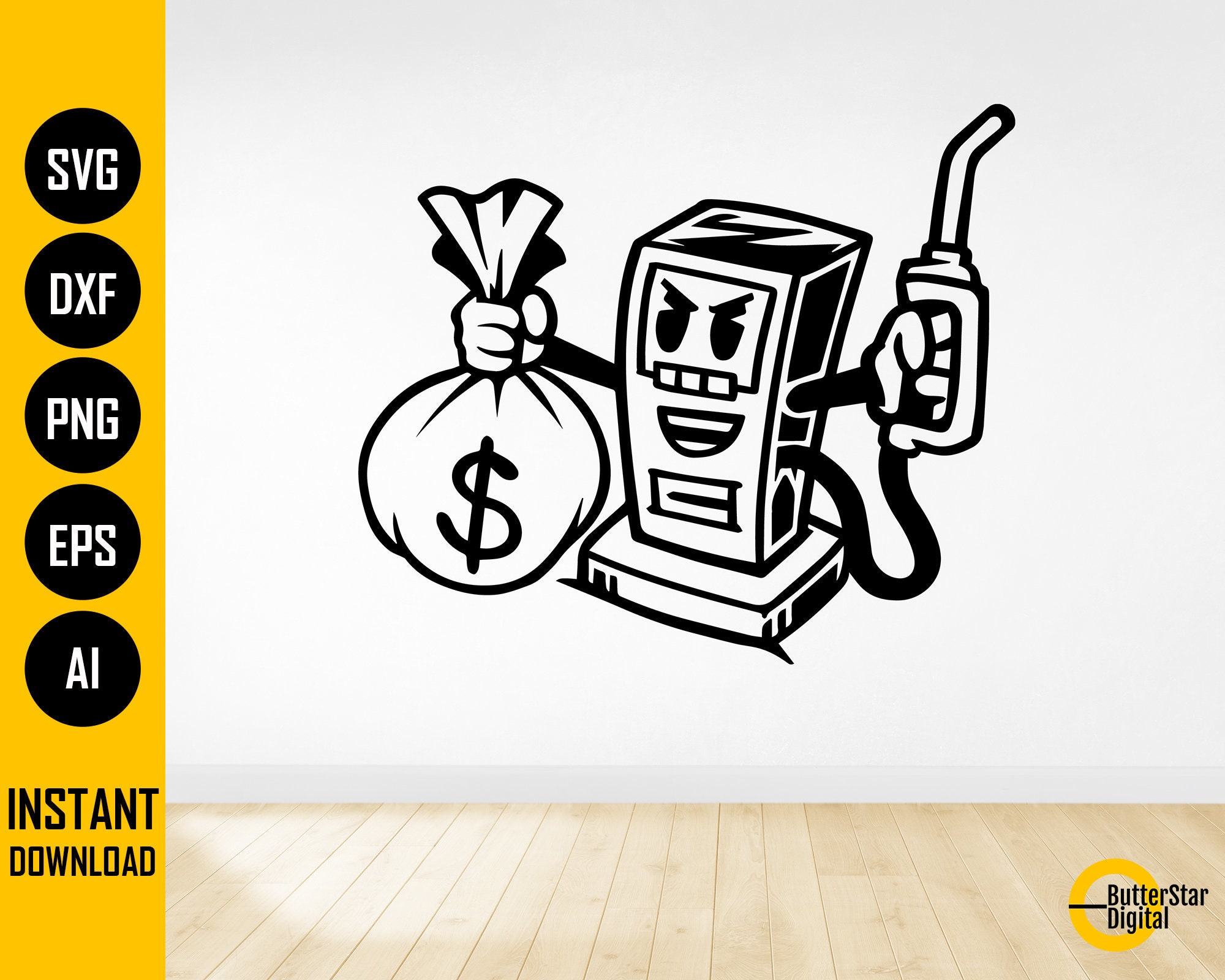 Gas Pump Money Bag SVG | Energy Fuel Oil Petrol Garage Diesel Price ...