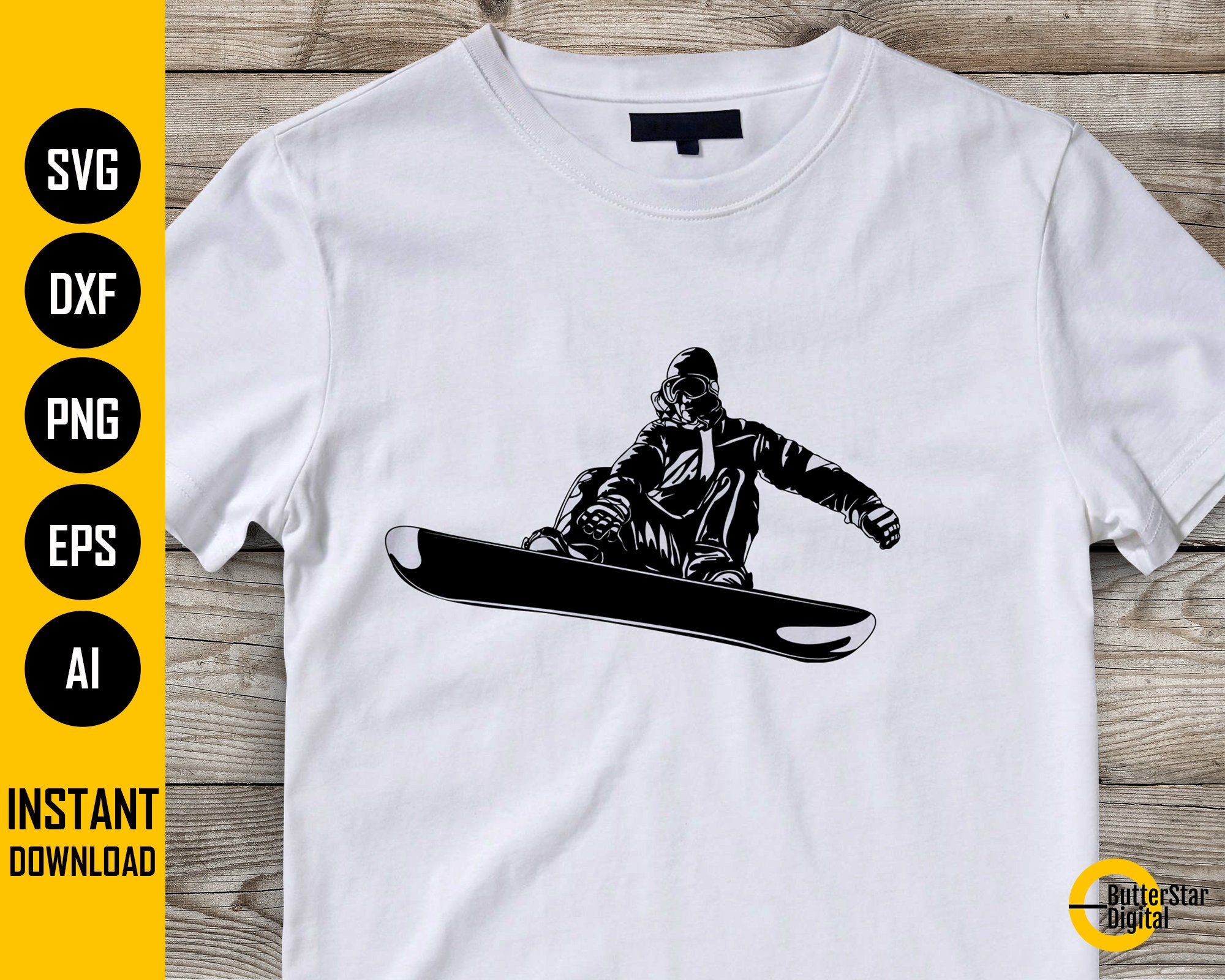 Snowboard Jump SVG Winter SVG Snowboarding T-shirt Decal - Etsy