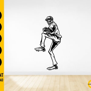 Skeleton Pitcher SVG | Baseball SVG | Sports T-shirt Sticker Decal ...