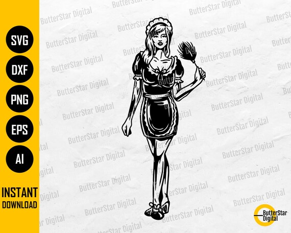 Maid SVG Housekeeper SVG Cleaning Service SVG Clean | Etsy