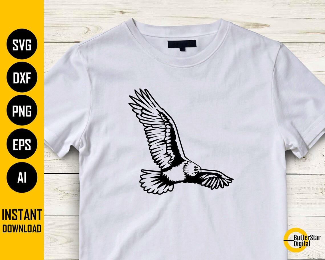 Flying Eagle SVG | Bird SVG | Forest SVG | Animal Svg | Beak Wings Soar ...